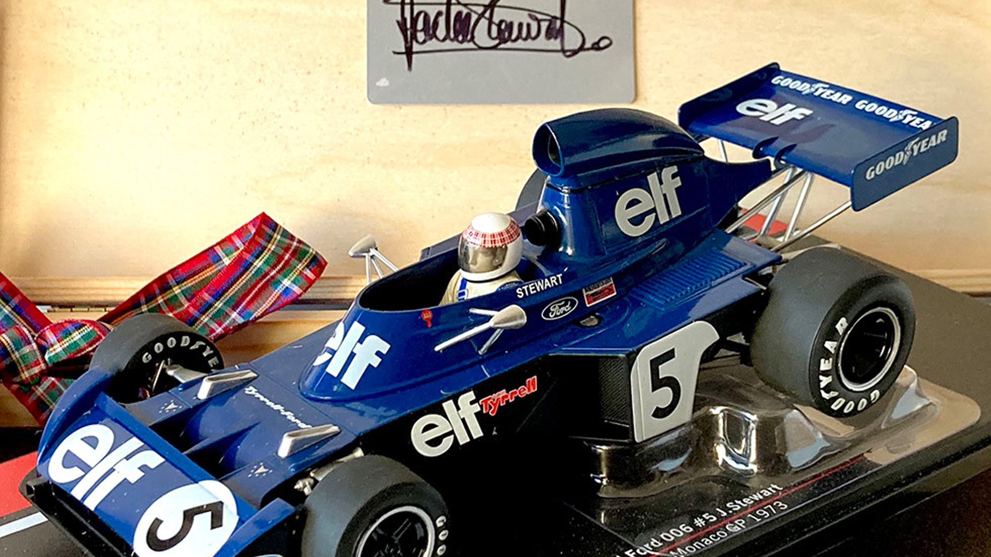 Signed motor sport memorabilia