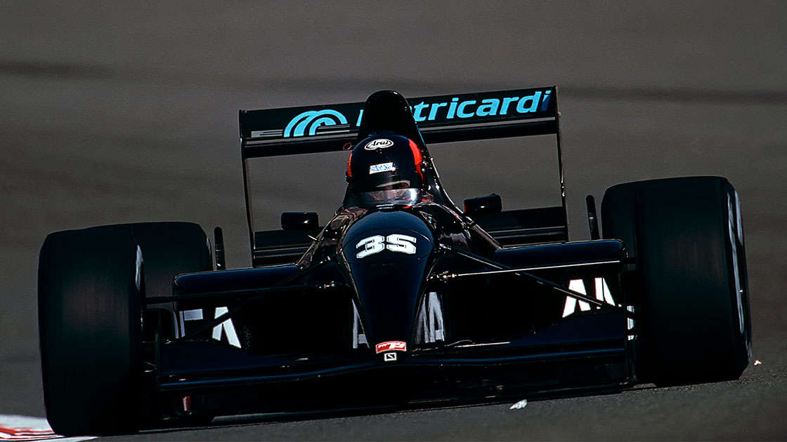 Driving for the hapless Andrea Moda F1 team: 'I was actually scared ...