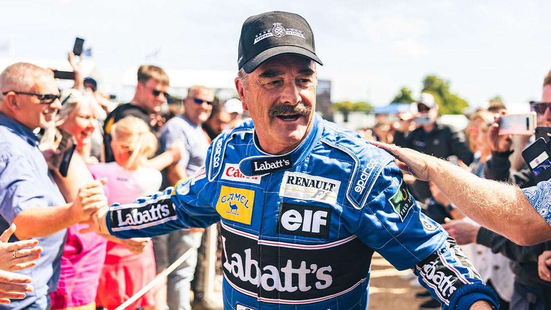 Mansell Mania returns: F1 legend drives iconic cars at Goodwood ...